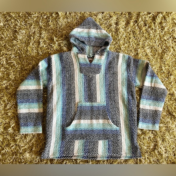 Earth Ragz | Jackets & Coats | Mens Earth Ragz Blue And Gray Striped ...